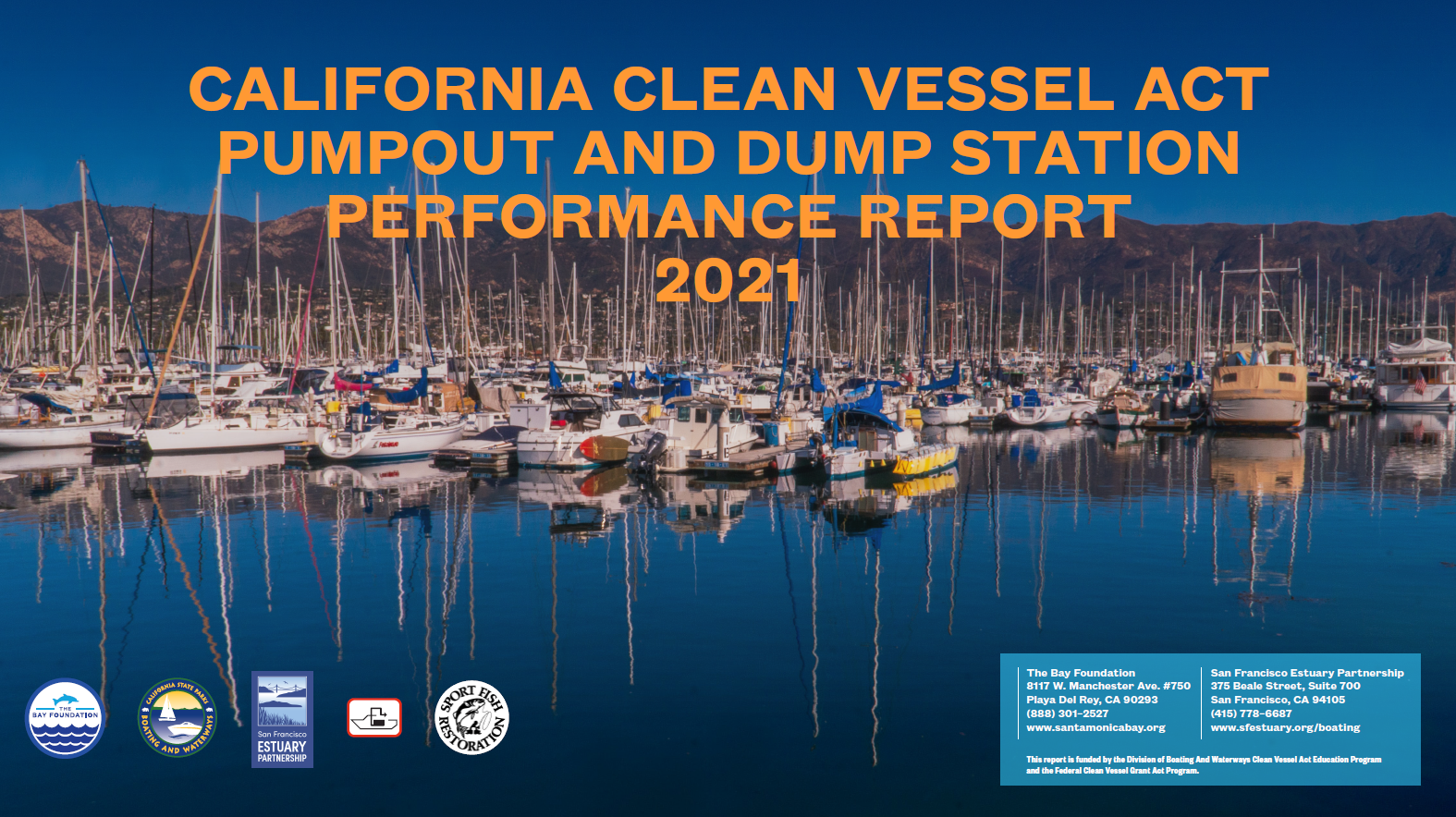 Pumpout and Dump Station Report 2021: California Clean Vessel Act ...